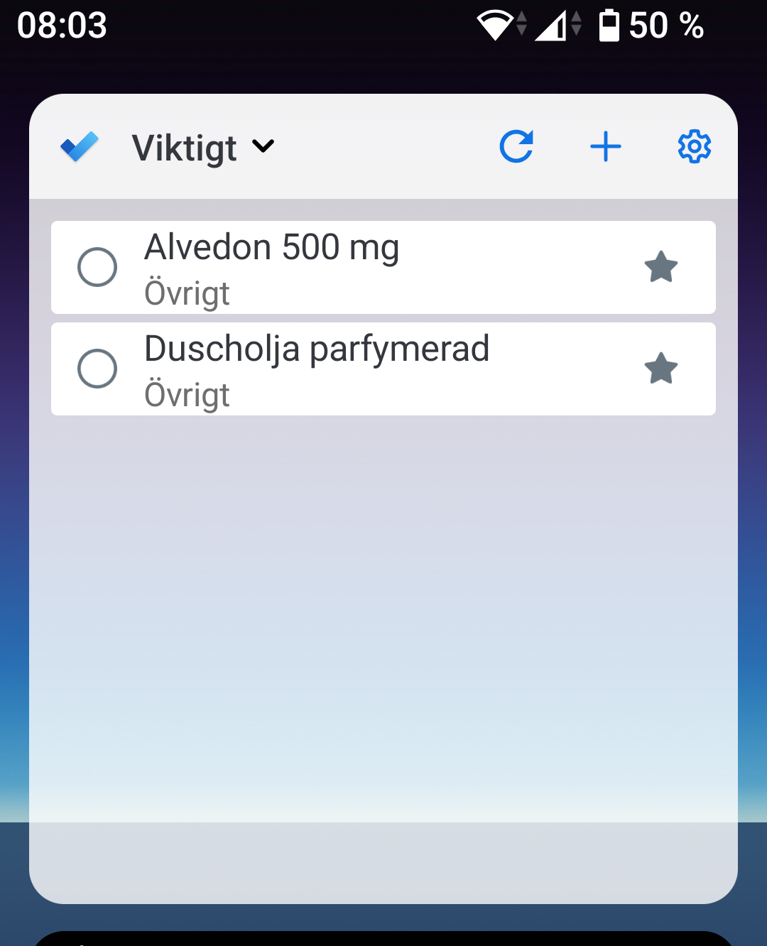 Checklistor i Android – Blandat Svamlat